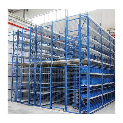 China OSHA-Compliant Mezzanine Racking System with Steel Pallet-Specific Safety Features for sale