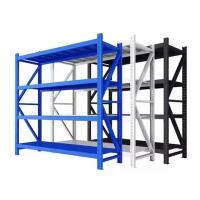 China Wholesale 5-Level Medium-Duty Steel Racking with Powder Coated Finish, a Storage Solution for Stacking Racks and Shelving for sale
