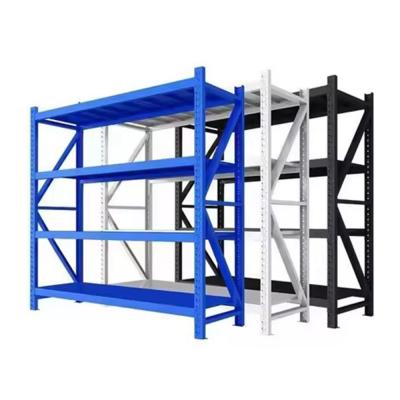 China Wholesale 5-Level Medium-Duty Steel Racking with Powder Coated Finish, a Storage Solution for Stacking Racks and Shelving for sale