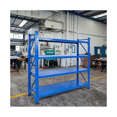 China Creative High-Quality Bolted Steel Medium-Duty Metal Shelving, New Adjustable Industrial Shelving & Stacking Shelving for sale