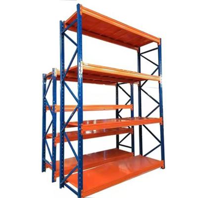 China Heavy-Duty 4-Level Metal Storage Racking for Industrial Warehouses, Equipped with 5-Level Medium-Duty Storage Racking for sale