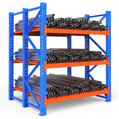 China 4-Level Adjustable Steel Garage Racking with Custom Powder Coating for Stacking and Storage for sale