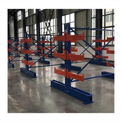 China Custom Heavy-Duty Steel Shelving, Industrial-Grade Cantilever Storage Racking with Durability and Corrosion Protection for sale