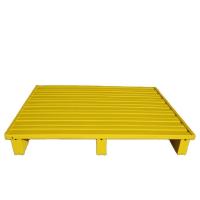 China Lightweight and sturdy chassis steel pallet for warehouse goods storage. Standard steel pallet, excellent goods storage equipment. for sale