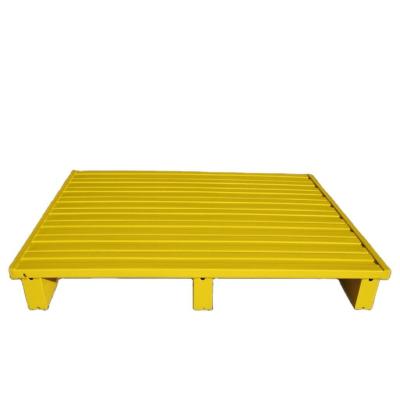 China Lightweight and sturdy chassis steel pallet for warehouse goods storage. Standard steel pallet, excellent goods storage equipment. for sale