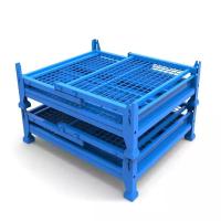 China Durable galvanized steel pallet box for automotive and industrial manufacturing, customizable OEM goods and storage equipment. for sale