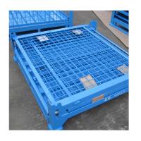 China Hot-selling industrial crate, convenient for storage, foldable mesh crate for stacking goods. for sale