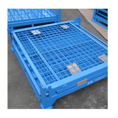 China Hot-selling industrial crate, convenient for storage, foldable mesh crate for stacking goods. for sale