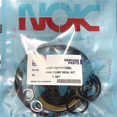 China Rubber UH07 7 HPV125 Hydraulic Main Pump Seal Kit Control Valve Boom Cylinder Seal Kit for sale