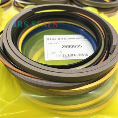 China 2590635 0875394 259-0635 087-5394 Hydraulic Cylinder Excavator Arm Boom Bucket Seal Kit NBR Black Oring for sale