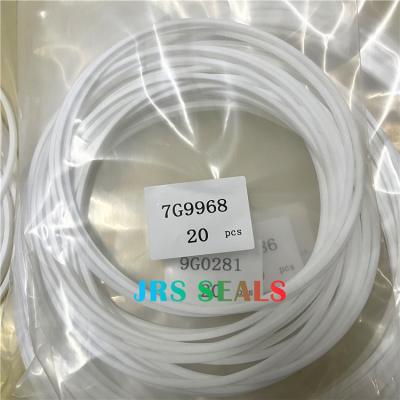 China 7G9968 7G-9968 White PTFE Back up Seal Dust Seal Hydraulic Cylinder Lift Tift Steering Loader Seal Kit for sale
