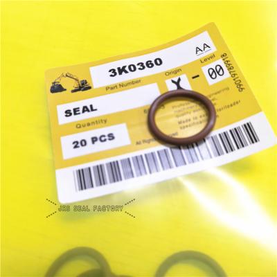 China 3K0360 3K-0360 FKM Browm Oring Seal Hydraulic Cylinder Loader Lift Tift Steering Seal Kit for sale