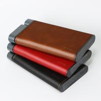 China Handmade 20 Watt Power Bank Leather Finish With 3 Device Charging for sale