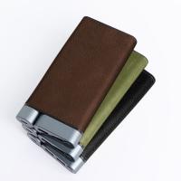 China OEM ODM PD Power Bank 10000mAh  With Handmade Leather Shell / Metal Ports for sale