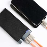 China Black LED Power Bank 10000mah Battery Power Bank With Metal Shell for sale