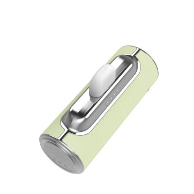 China Mini Portable Leather Power Bank 5V 2.1 A With Built-In Type-C Connector for sale