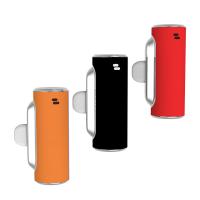 China Lithium Ion Polymer Leather Power Bank Mini Size Built-In Type-C Connector for sale