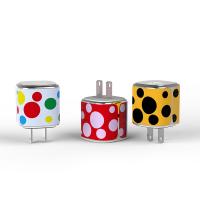 China Leather Shell Dual USB C Fast Charger PD35W GaN Wall Charger for sale