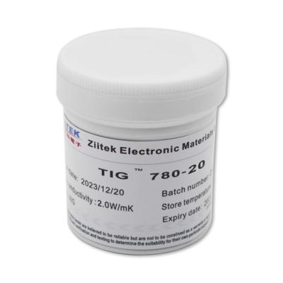 China TIG780-20 Thermal Grease with 2.0W/mK Conductivity and -45℃ to 200℃ Operating Range for LED and Electronics Cooling for sale