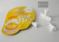 China Food Grade Pour Spout Caps 3.3cm Hot Seal Size For Pouch Bag , White Color for sale