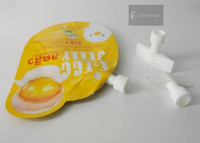 China Food Grade Pour Spout Caps 3.3cm Hot Seal Size For Pouch Bag , White Color for sale