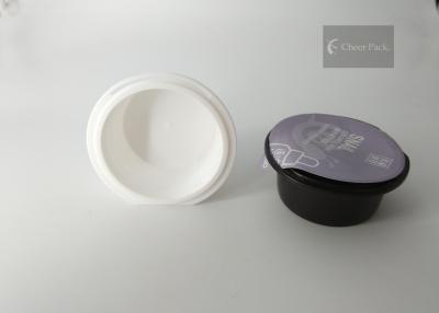 China 23ml Plastic Capsule Recipe Pack For Sauce Packing , White / Black Color for sale