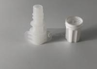 China Small Dia 5mm Plastic Spout Caps Food Grade With PE Materials , White Color for sale