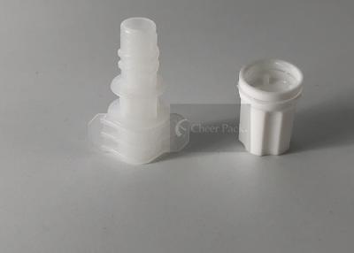 China Small Dia 5mm Plastic Spout Caps Food Grade With PE Materials , White Color for sale