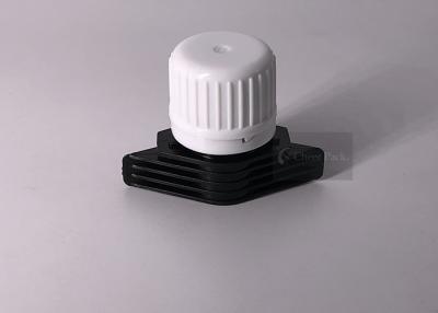 China White Or Black Color PE Material Spout Cap Heat Seal Laundry Detergent Bag for sale