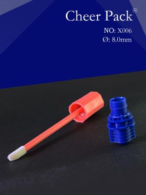 China PE Material 8mm Inner Diameter Plastic Spout Cover For Lipstick And Eyebrow Products for sale