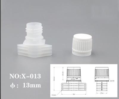China PE Material Plastic Spout Caps With An Inner Diameter Of 13mm For Seasoning , Sugar And Fruit Juice for sale