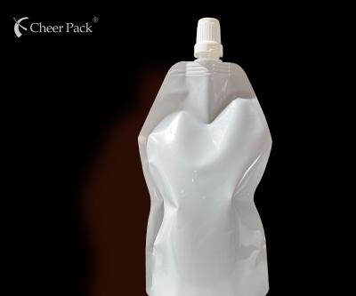 China Customized 200ml 500ml 1000ml Spouted Stand Up Pouches For Jelly Milk Coffee Skincare And Perm Water for sale