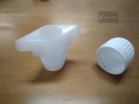 China Plastic Twist Spout Cap For Plastic Liquid Pouch Packaging , Food Grade Material for sale