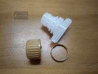 China Anti- Theft Ring Type Plastic Spout Caps Food Grade With White Color for sale