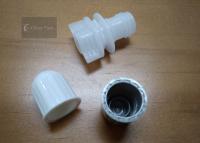 China Outer Dia 14mm Plastic Spout Cap White Color For Stand Up Pouch , Non - Toxic for sale