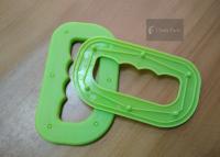 China Six Holes Grocery Bag Carry Handle Lightweight With Food Greade PE Material for sale