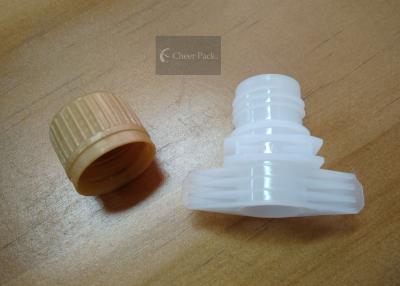 China Doypack Pouch Plastic Spout Caps 16 Mm Dia Leak Proof Suction Nozzle Cap for sale