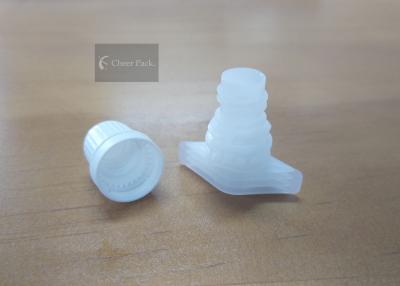 China Large Diameter Plastic Pour Spout Cover For Beverage Pouch Non Spill for sale