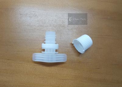 China 9.6mm Diameter White Pour Spout Caps For Baby Pouch Packaging for sale