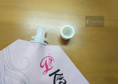 China 12mm Oval Shape White Plastic Spout Caps Food Grade PE Material for sale