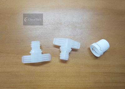 China White Pour Spout Caps For Plastic Pouch Outer Diameter 1.16cm for sale