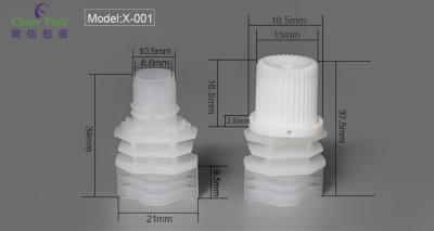 China 8.6mm Plastic Spout Caps Use On  Soybean Milk Pouch Packaging for sale