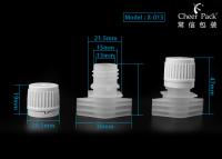 China 13mm Plastic Spout Caps Use On Detergent Pouch Packaging for sale