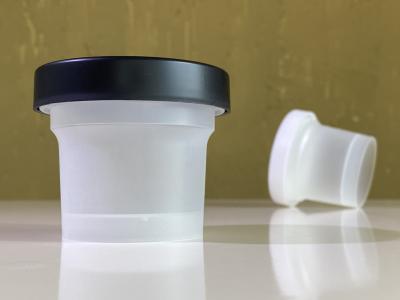 China 100ml Cream Jar Cosmetic Packaging 60mm Total Height for sale