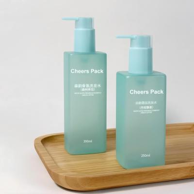 China PET Cosmetic Bottles For Shampoos, Body Wash With Pump PET Cosmetic Bottles for sale