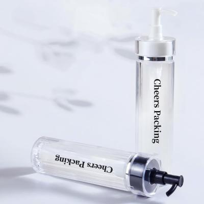 China 140ML PET Cosmetic Bottles For Lotion , Essential Oil With Pump Wholesale PET Cosmetic Bottles for sale