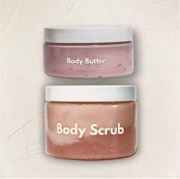 China Wholesale Skincare Empty Body Scrub PET Jar Container Clear Round Plastic Body Scrub Jars With Lids for sale
