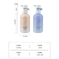 China 250ml Flip Top Cap HDPE Plastic Shampoo Babycare Pink Bottle Lotion Pump For Cosmetic Packaging for sale