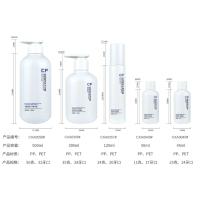 China Custom Blue PET Skincare Packaging Bottle Set Press Pump Bottle Cream Jars Plastic Cosmetic Bottle Set for sale