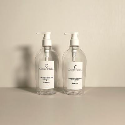 China Luxury PET Plastic 300ml Pump Bottles White Transparent Black For Shampoo Conditioner Lotion Facial Cleanser Packaging for sale